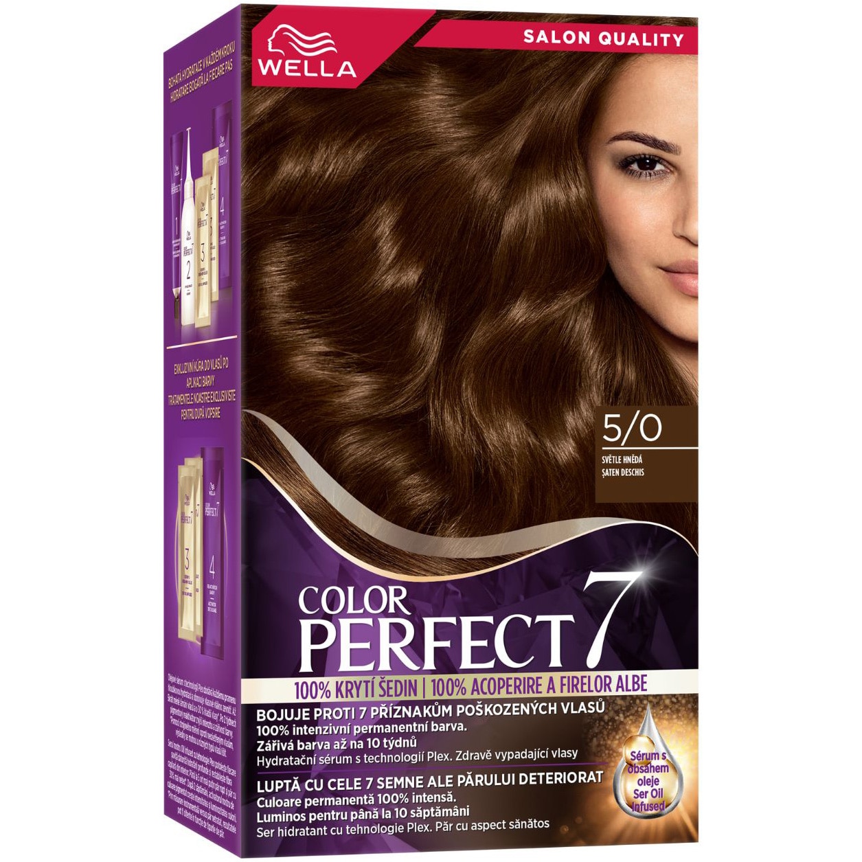 Vopsea de par permanenta Color Perfect 5/0 Saten Deschis, 135ml - eMAG.ro