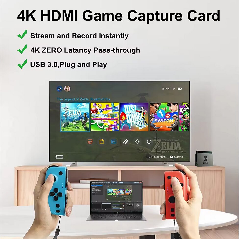 HOPE R платка за заснемане на видео, HDMI 4K@60Hz вход, HDMI и USB3.0 ...