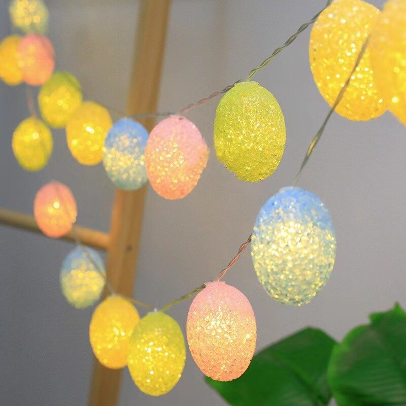 Lumini LED colorate pentru oua, decoratiuni de Paste, cablu de 3 m ...
