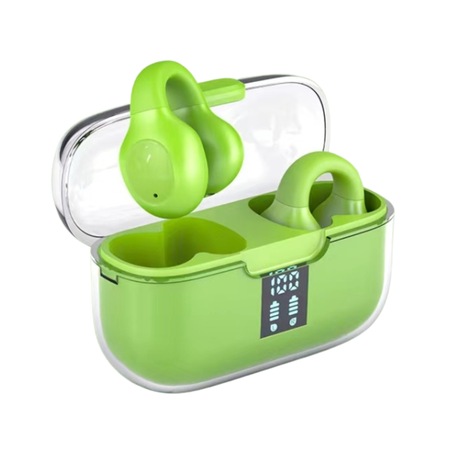 Casti wireless Bluetooth, clips pentru urechi G91, TWS cu conducere ...