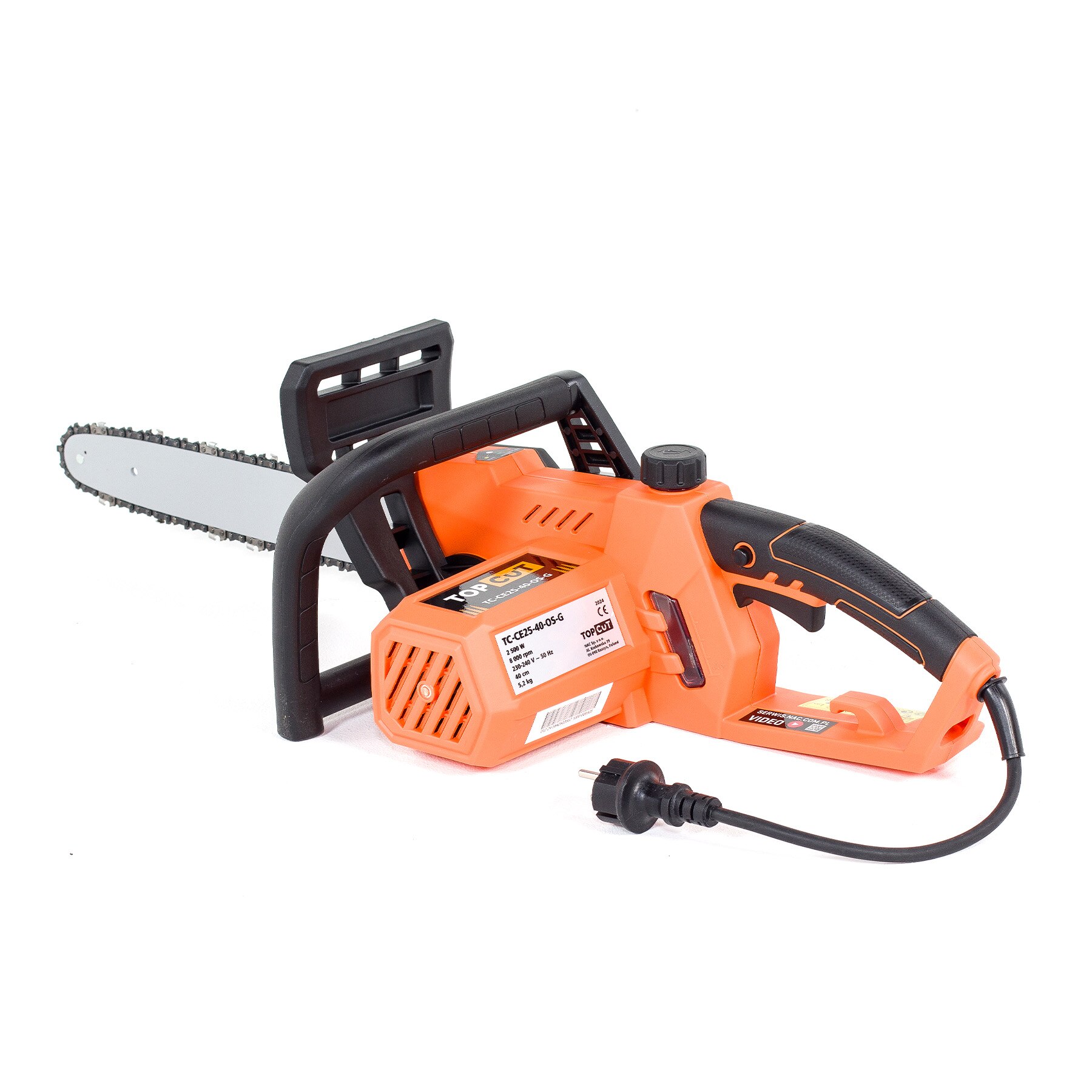 Fierastrau cu lant, TOP CUT TC-CE25-40-OS-G, 2500W, 40cm, Multicolor ...