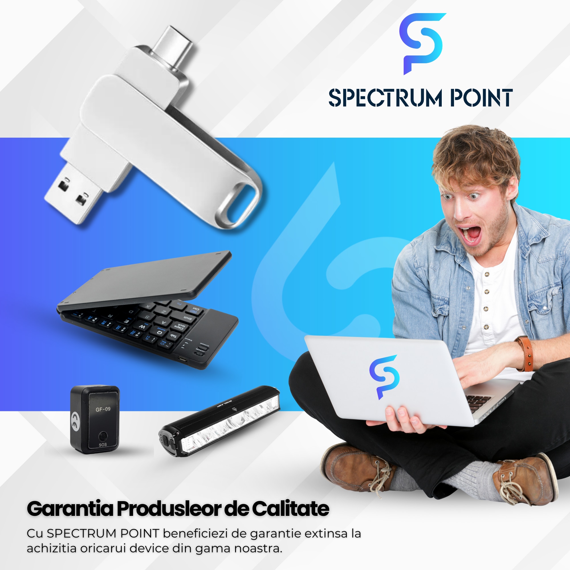 Memorie USB Dual Drive pentru Smartphone-uri, Tablete si Calculatoare, Capacitate 128 GB, USB 3. ...