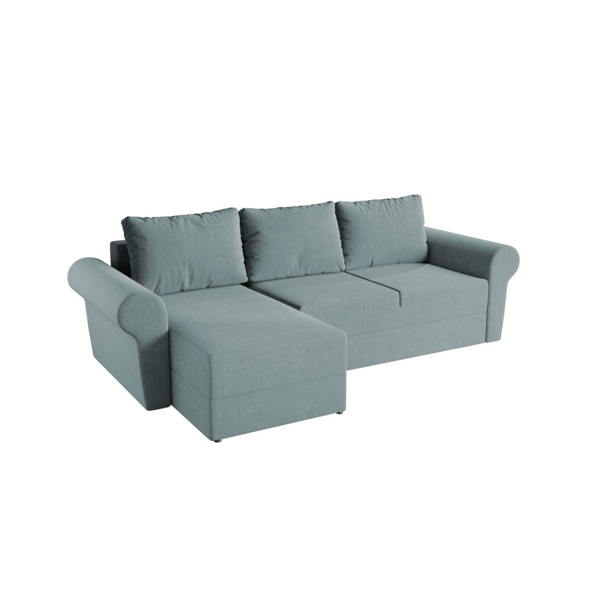 Coltar Bonito, extensibil, cu lada depozitare, stofa, 260 x 140 x 85 cm ...