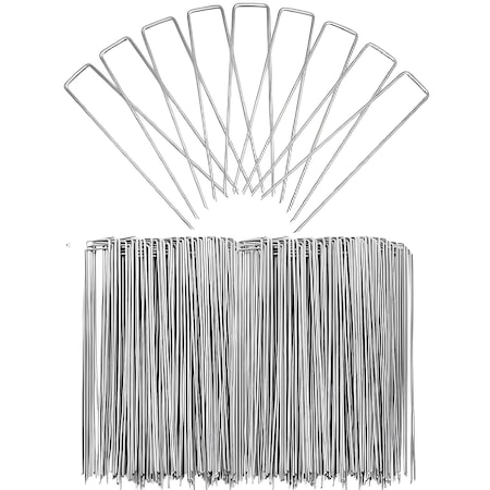 Set 50 tarusi gradina, Otel, 15cm, Argintiu - eMAG.ro