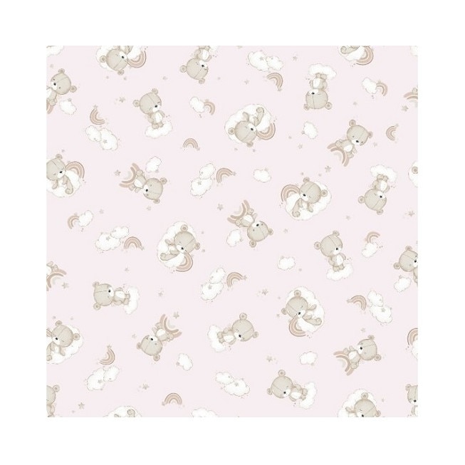 Детски спален комплект, Baby Galix, 3 части, 100% Памук Ranforce, Pink ...