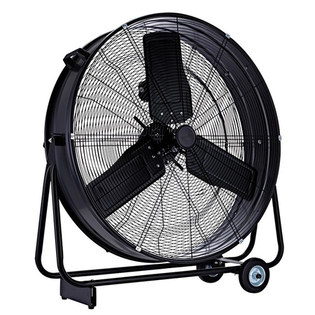 Ventilator industrial Eberg, 280 W, baza solida cu roti, reglare ...