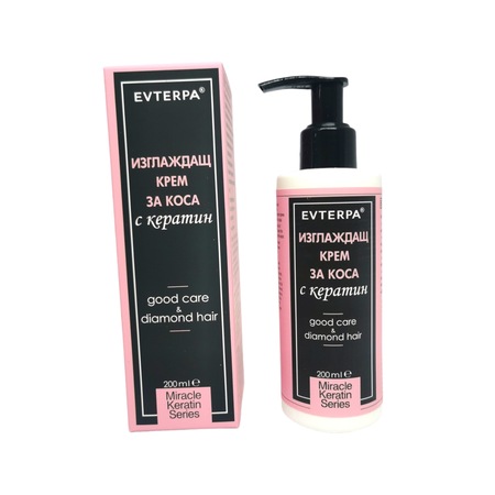 Crema de netezire pentru par, Evterpa, Cu keratina, 200 ml - eMAG.ro