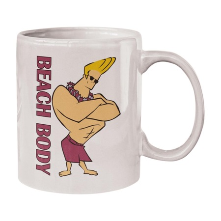 Cana Johnny Bravo beach body, alb, 3 dl - eMAG.ro
