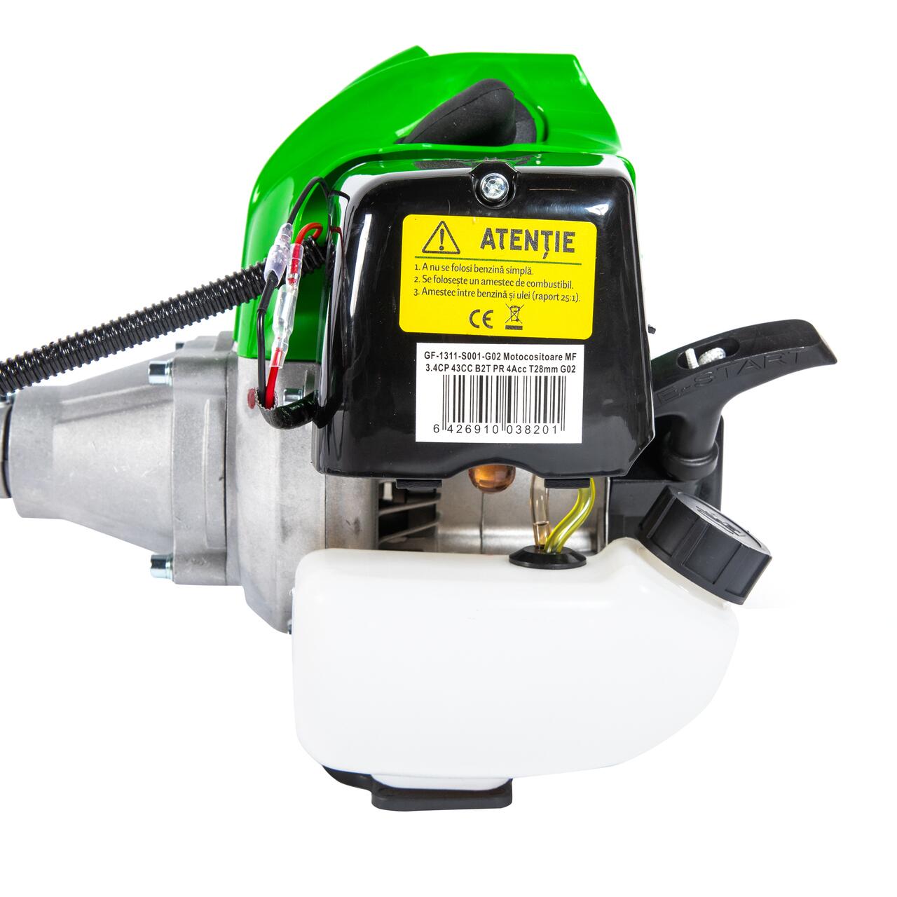 Motocoasa pe benzina 3.4CP cu 4 accesorii si pornire rapida - eMAG.ro