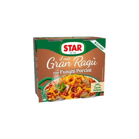 Sos paste ragu, Star, cu hribi si carne, 2x180g - eMAG.ro