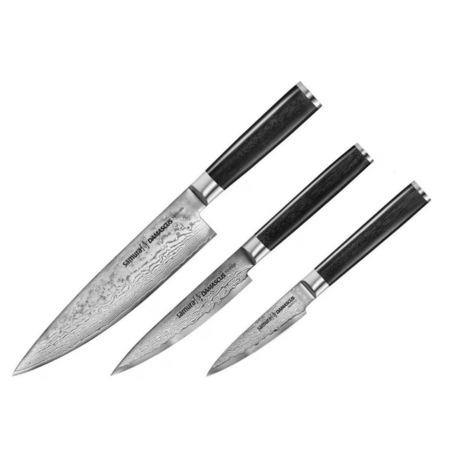 Set 3 Cutite Samura DAMASCUS SD-0230, Damasc, 67 straturi, HRC 61 - eMAG.ro