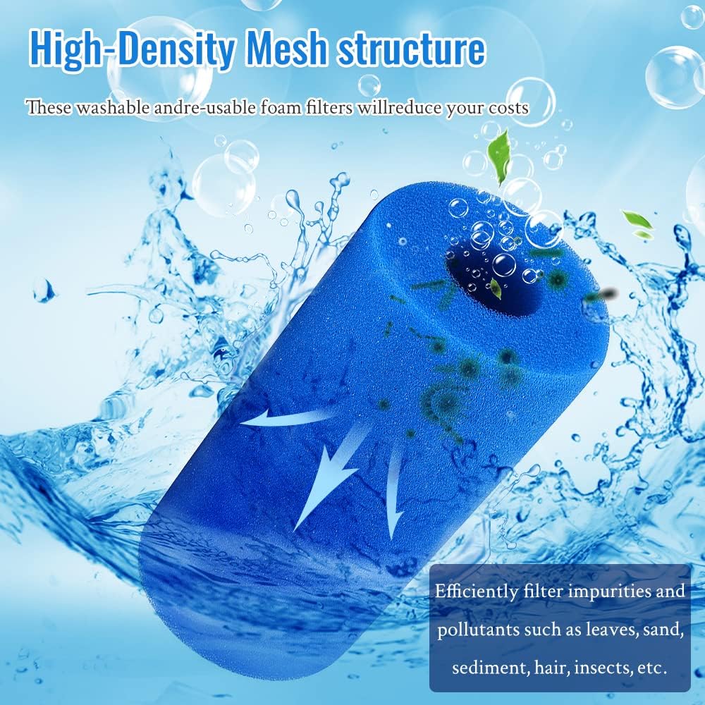 Set 2 Bureti Filtru Apa KkvoGmle, Spuma PU, Albastru, 20x10cm - eMAG.ro