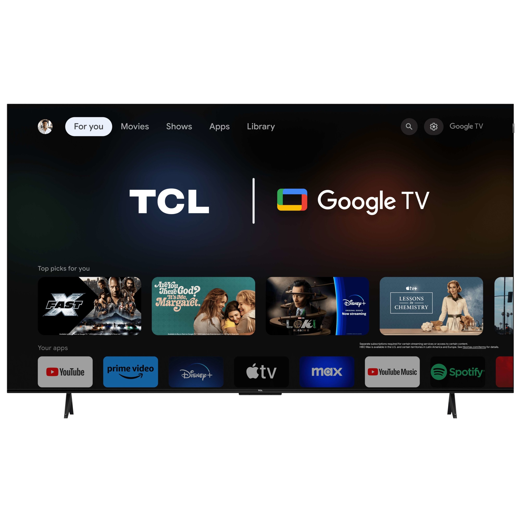 Televizor TCL QLED 75T7B, 190 cm, 4K Ultra HD, Smart Google TV, Clasa F ...