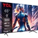 Televizor TCL QLED 65T8B, 164 cm, Smart Google TV, 4K Ultra HD, 100Hz, Clasa F (Model 2024 ...