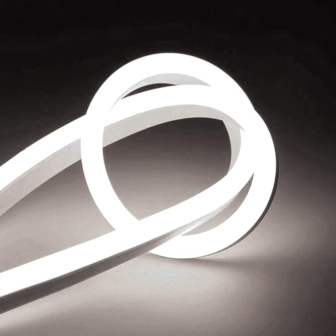 Banda Neon cu Led Alb Rece, Interior/Exterior, Rezistenta la Apa ...