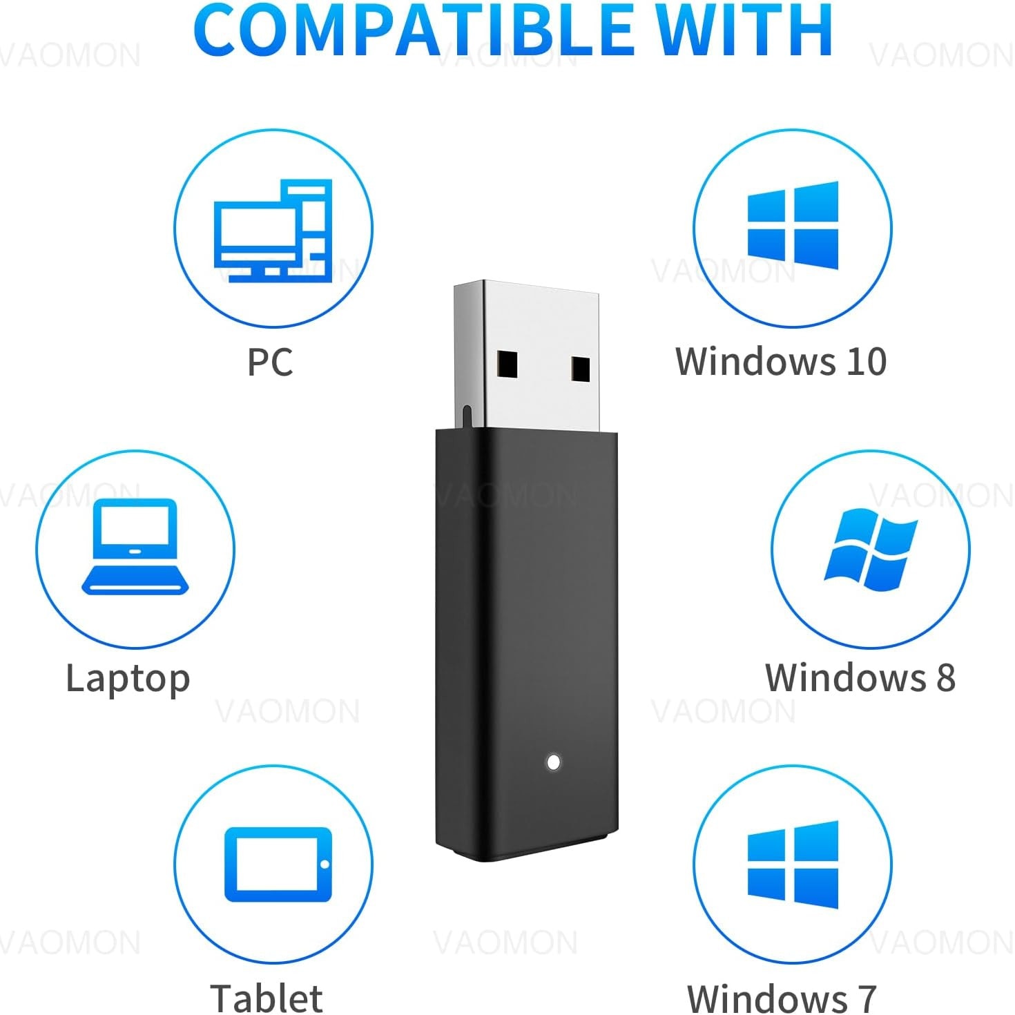 Adaptor PC pentru controller Xbox One fara fir, Excitat®, pentru ...