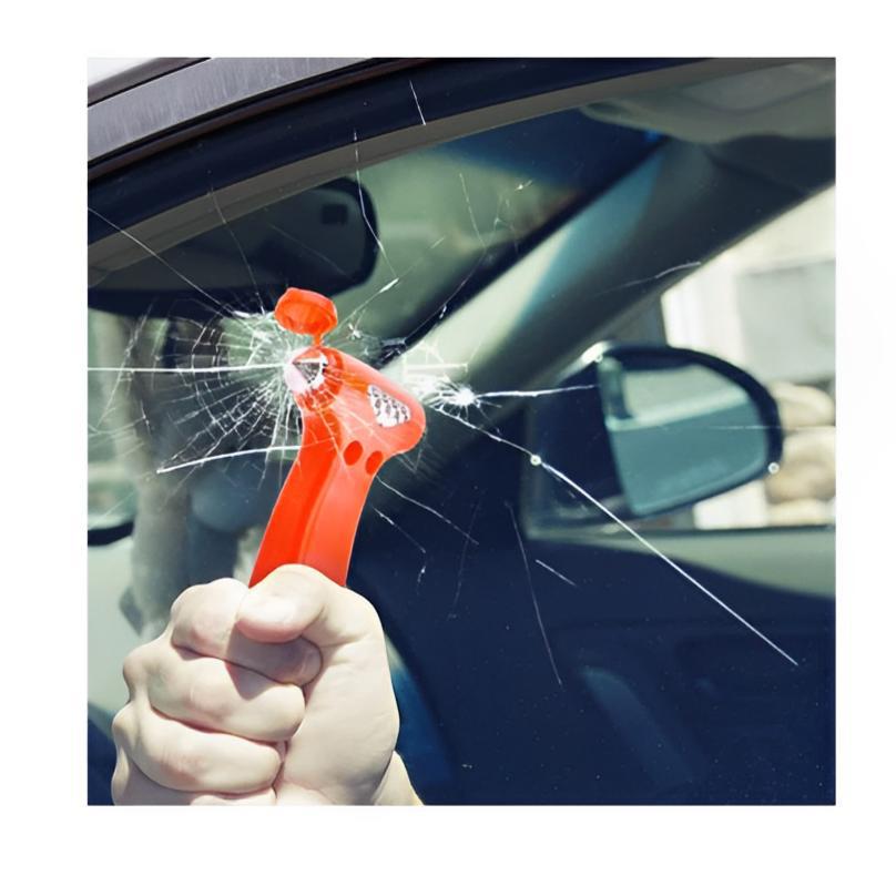 Ciocan de siguranta, auto, spart geam, taiere centura, din plastic ABS ...
