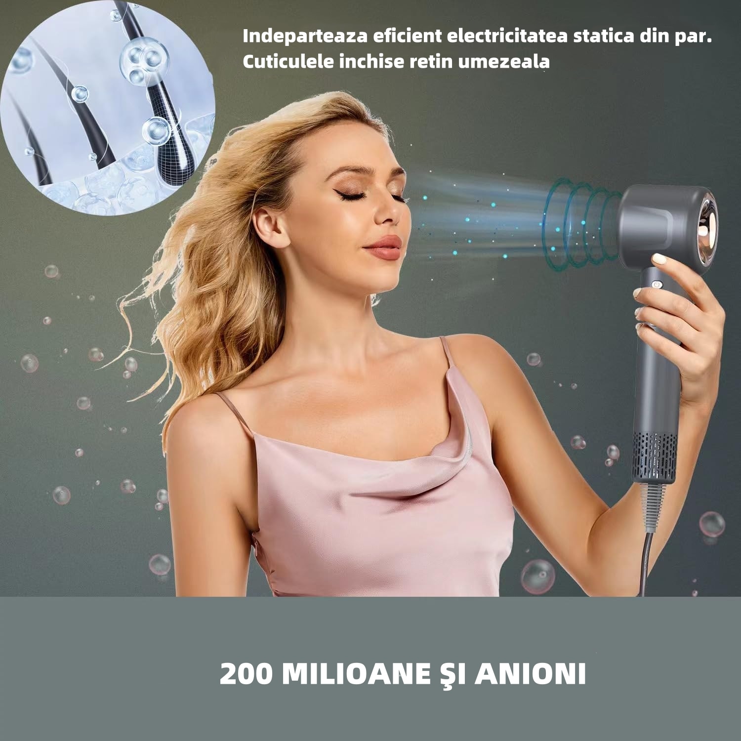 Uscator de par profesional ultra puternic, MOSMAOO®, viteza de ...