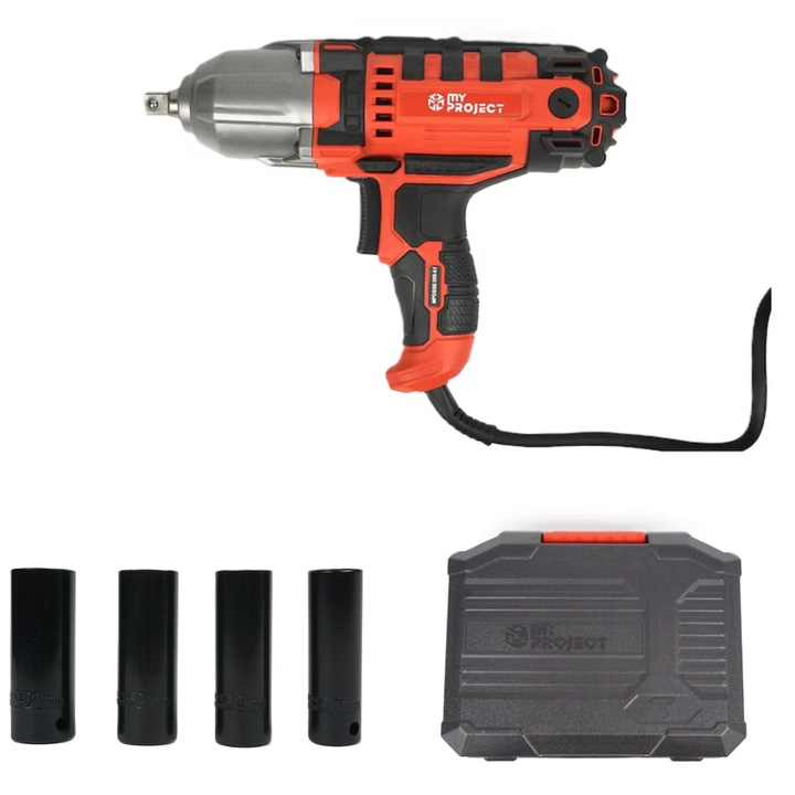Cheie de impact la fir MyProject MPDSSE 550 A1, 550W, 500Nm, 4900 bpm ...