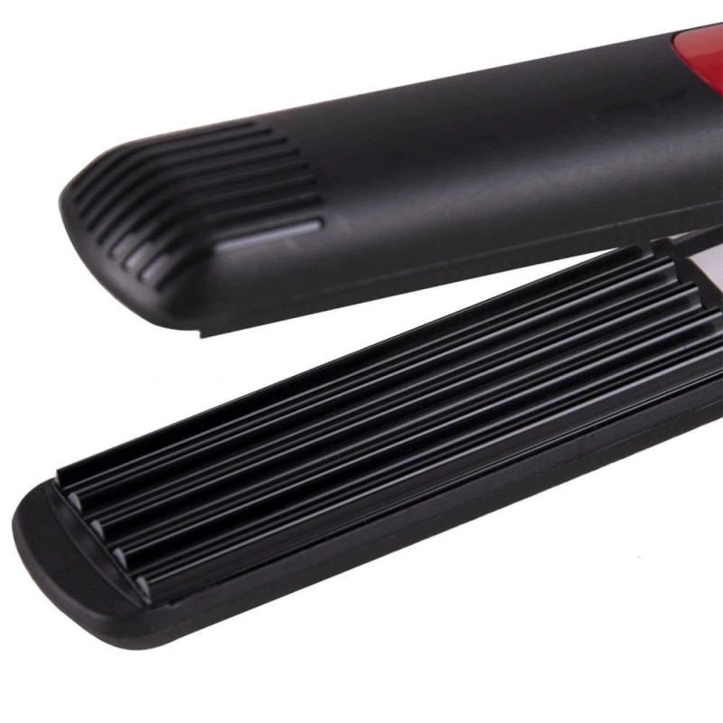 Placa pentru creponat parul Rosberg R51101A, 35W, Negru/rosu - eMAG.ro