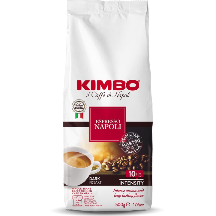 Cafea boabe, Kimbo Espresso Napoli, 500 g - eMAG.ro