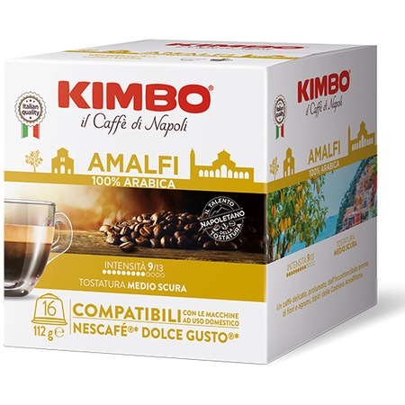 Cafea capsule compatibile Dolce Gusto Kimbo Amalfi, 16x7g - eMAG.ro