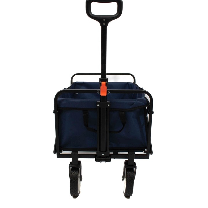 Carucior pliabil de gradina, Master, 4 roti, 100 L, 94x50x102 cm ...