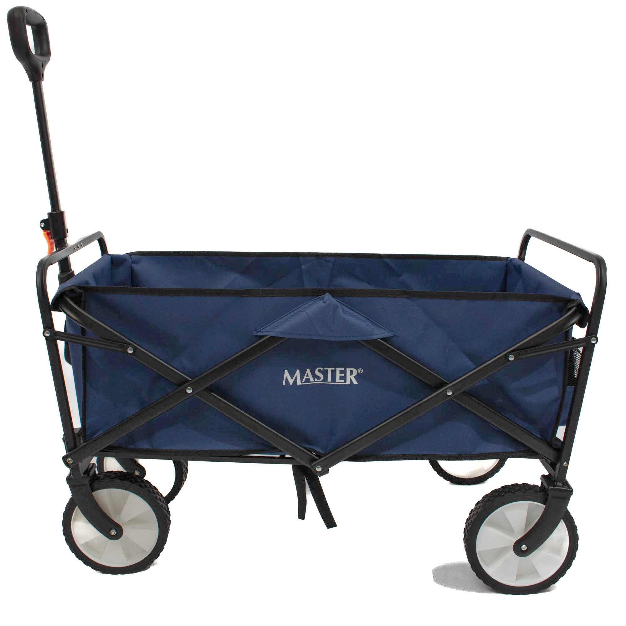 Carucior pliabil de gradina, Master, 4 roti, 100 L, 94x50x102 cm ...