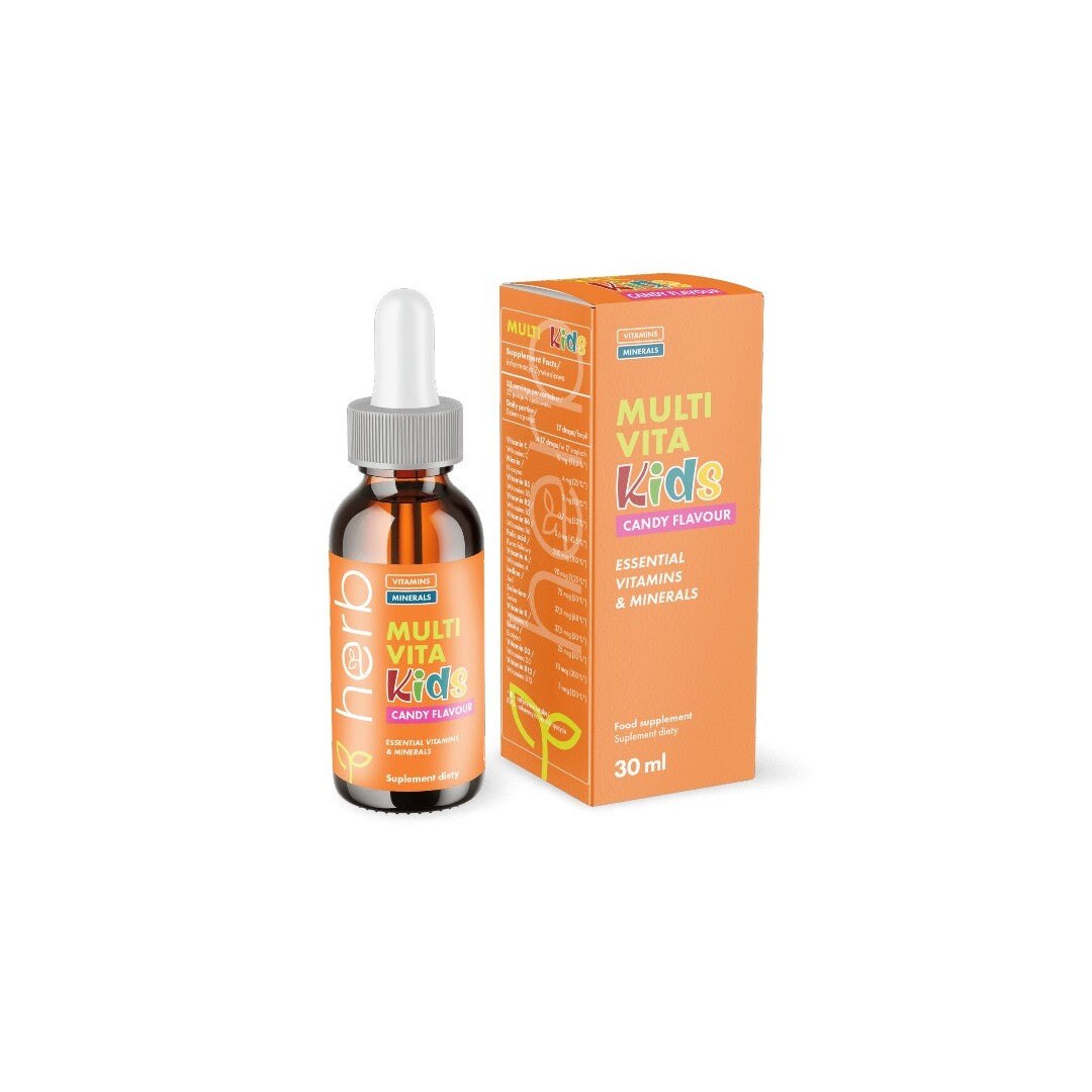 Multi vitamine si minerale pentru copii Candy Flavour 30 ml Herb - eMAG.ro