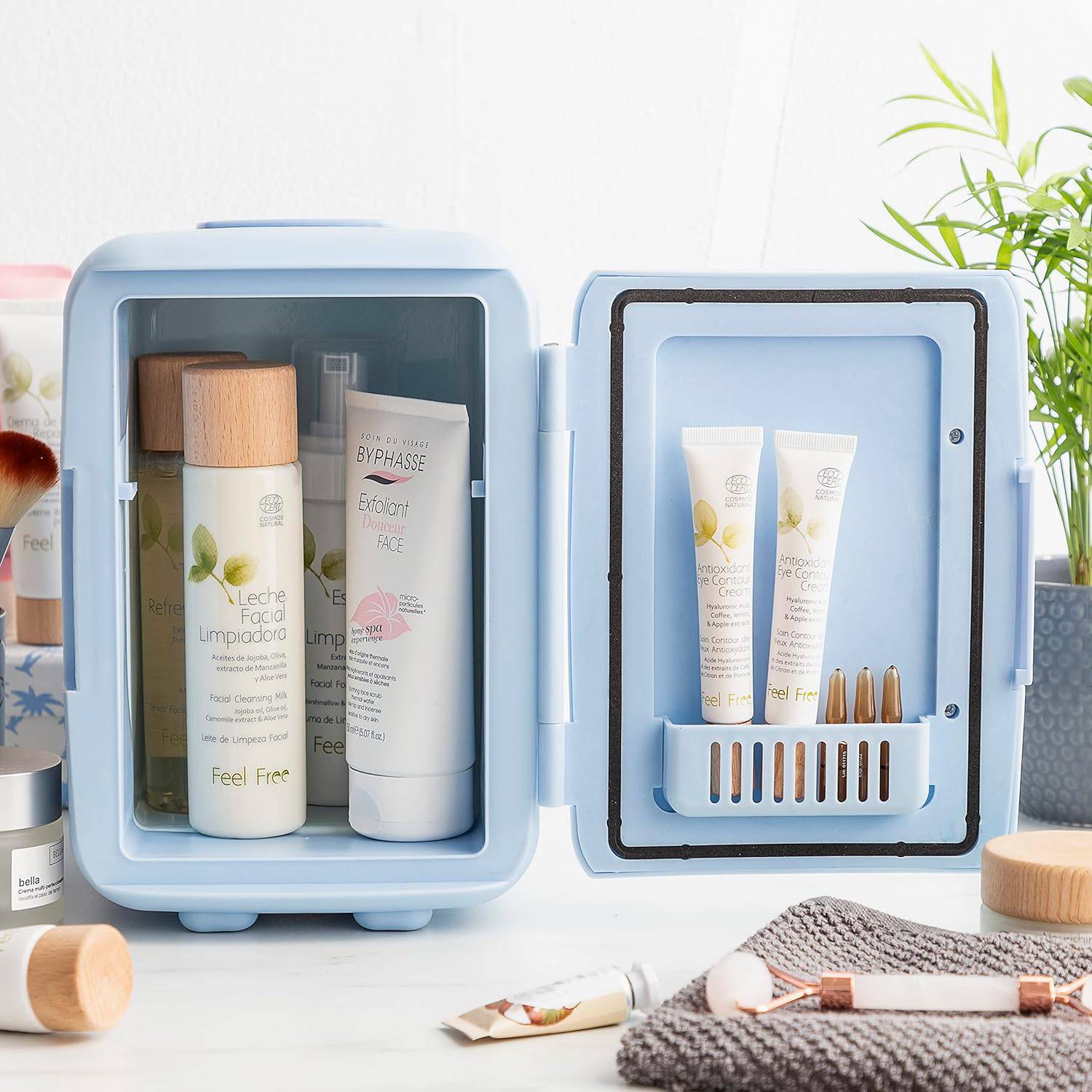 Mini frigider portabil, cu functie dubla de incalzire/racire, 4L ...