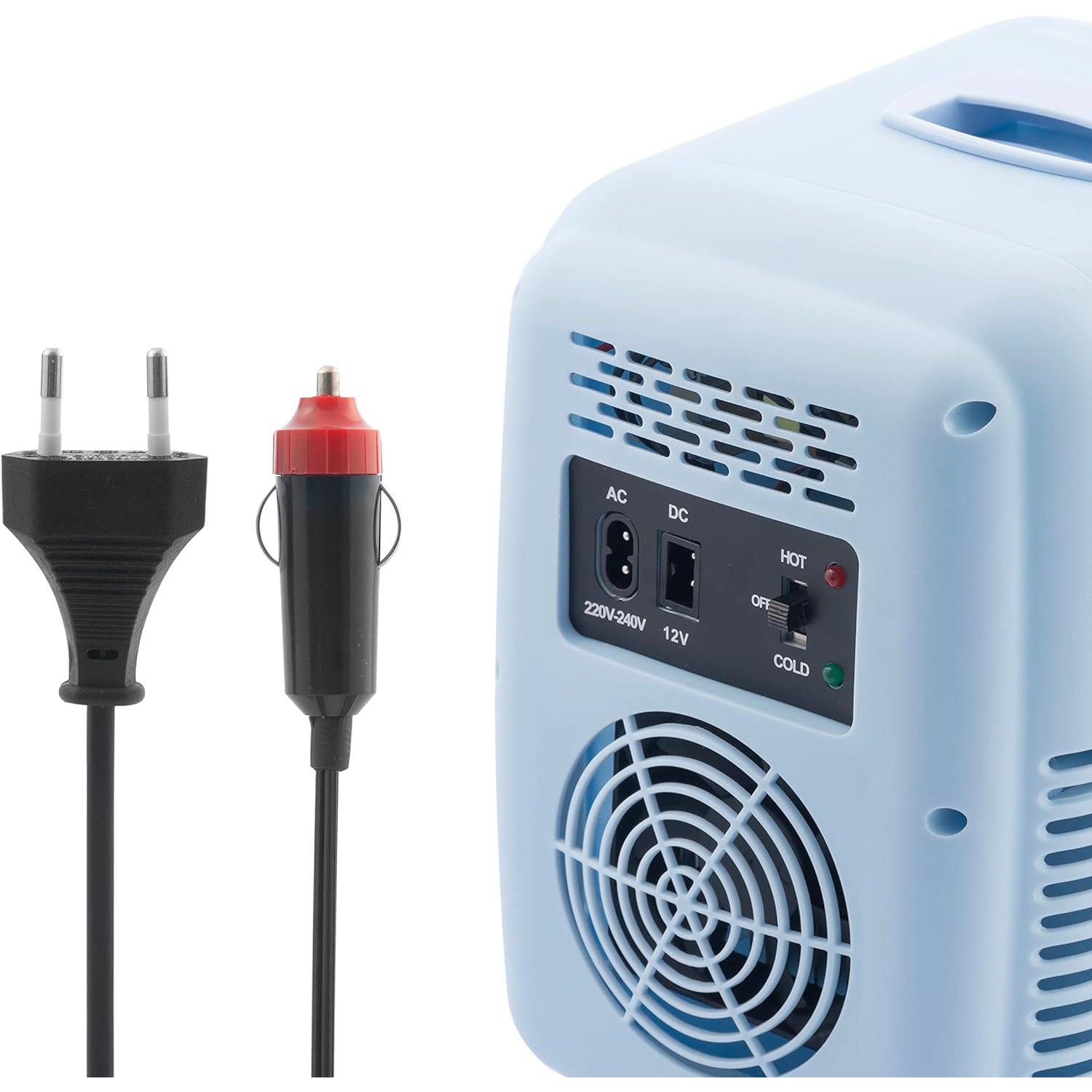 Mini frigider portabil, cu functie dubla de incalzire/racire, 4L ...