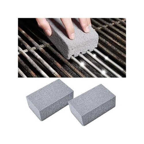 Set 2 bucati Piatra, racleta pentru curatare grill, gratar cleaning ...