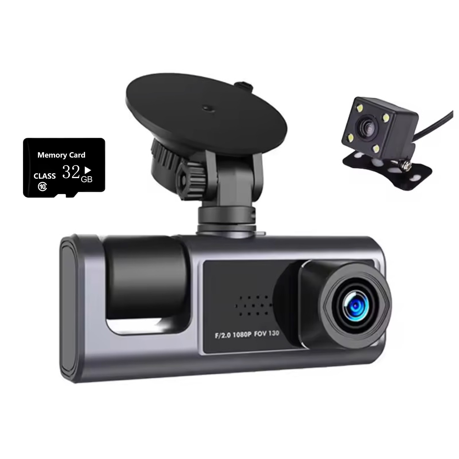 Camera Auto De Bord LONDEMM Tripla PRO Full HD 1080P, Card De Memorie ...