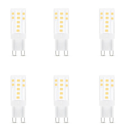 Set 6 becuri LED G9 Ceramic, 3.5W (echivalent 35W), 4000K, NW, lumina neutra, 350 lm, Modee ...