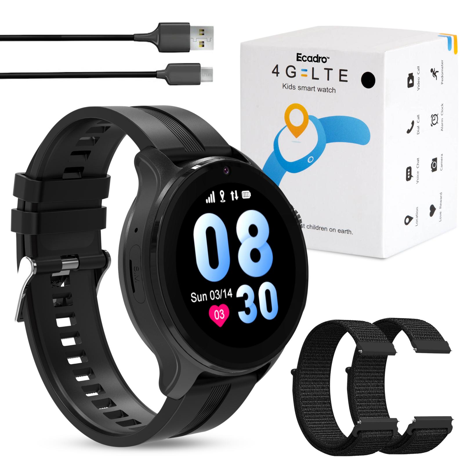 Ceas Smartwatch Copii Ecadro™️, Functie Telefon 4G, 1.38inch, Meniu ...