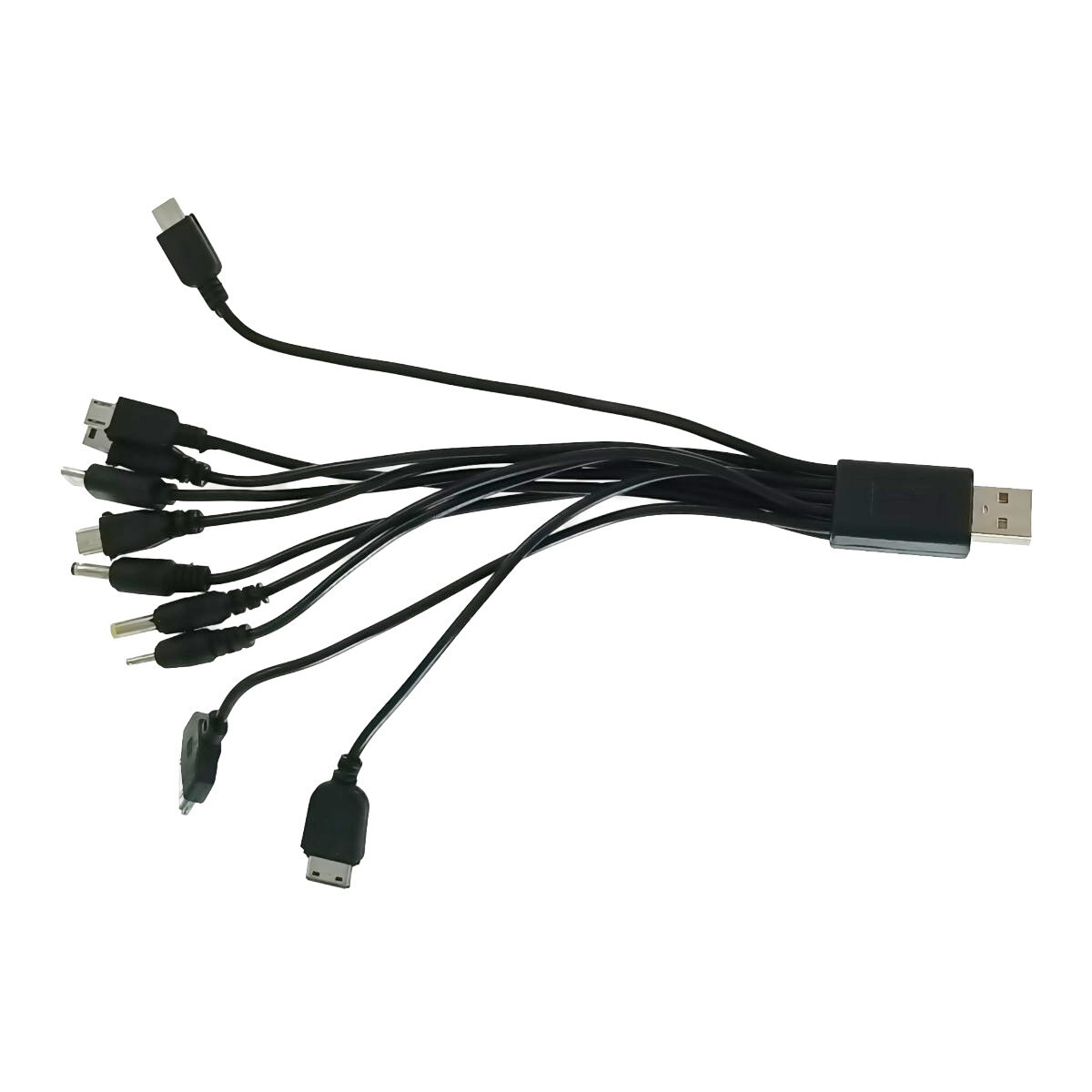 Cablu USB 10 in 1, CT101-N, alimentare de la USB, 10 conectori cu cablu ...