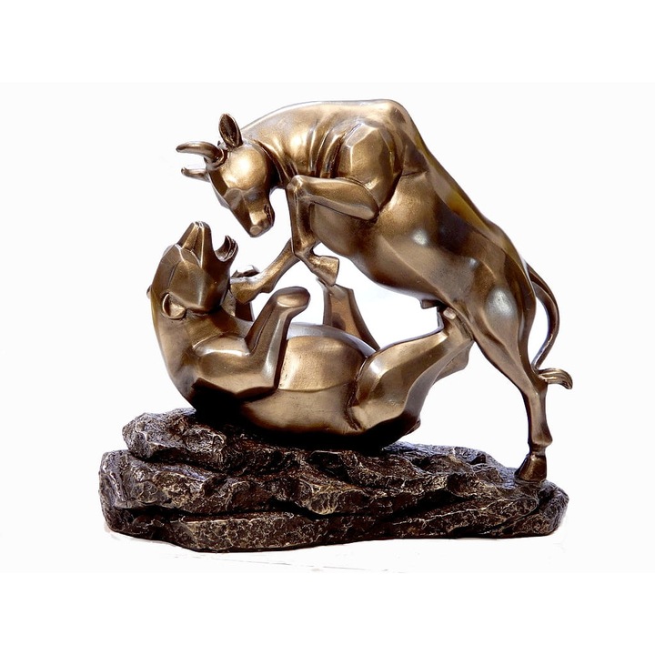 Figurina Taur si urs simbolul bursei de taur si urs - eMAG.ro