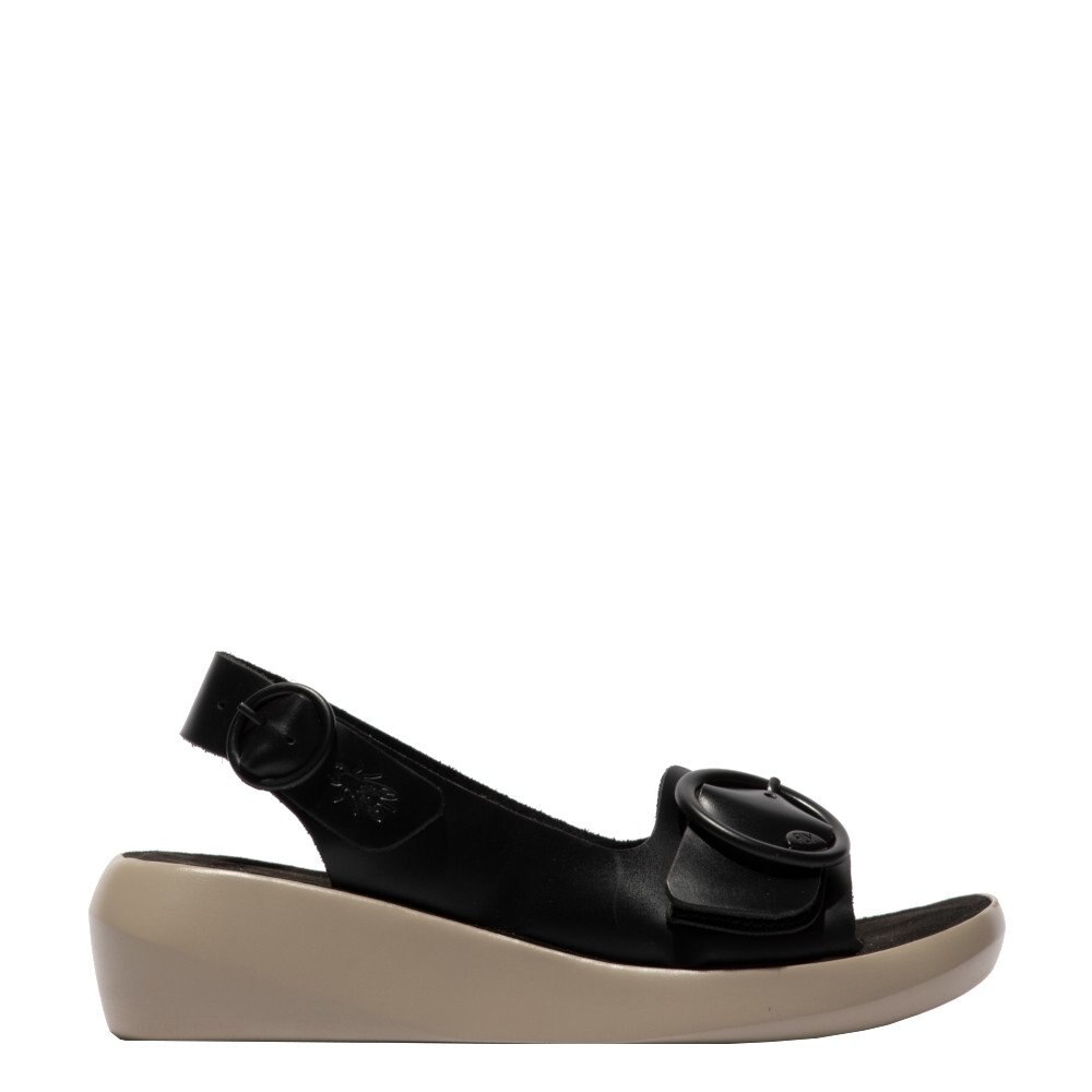 Sandale dama, Fly London BERK 754, piele naturala, negru, 38 - eMAG.ro