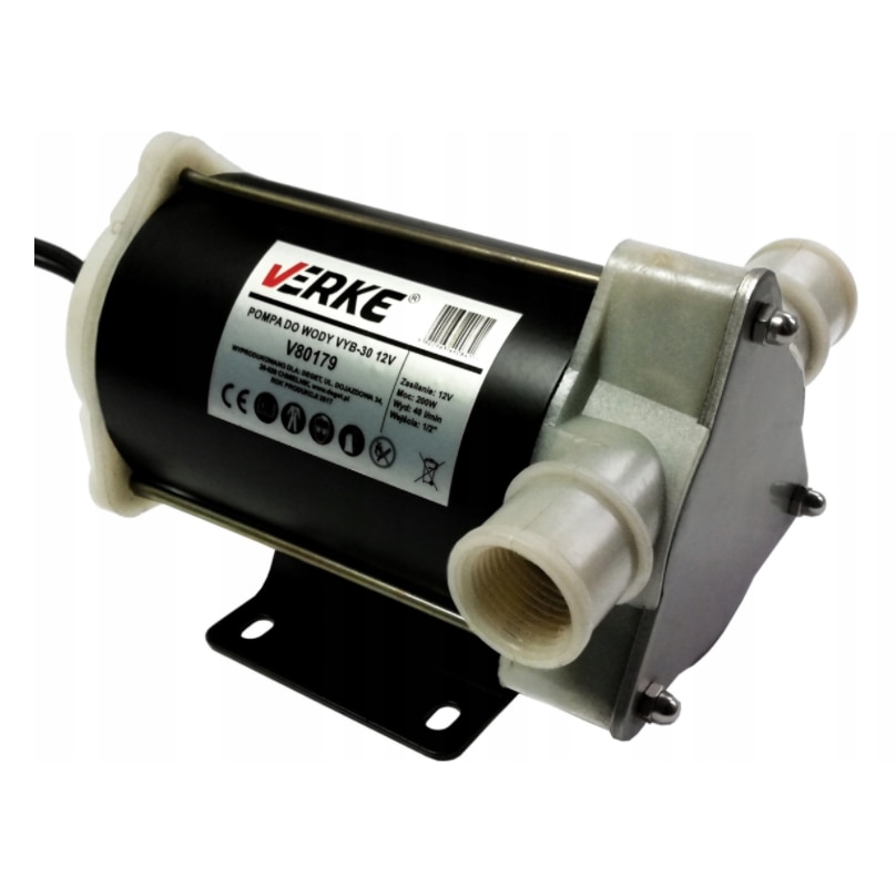 Pompa transfer lichide 12V 40L/min 200W Verke - eMAG.ro