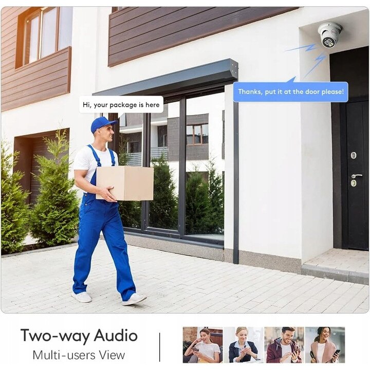 Camera IP de exterior Ctronics CTIPC-610C 5MP IP66, alba - eMAG.ro