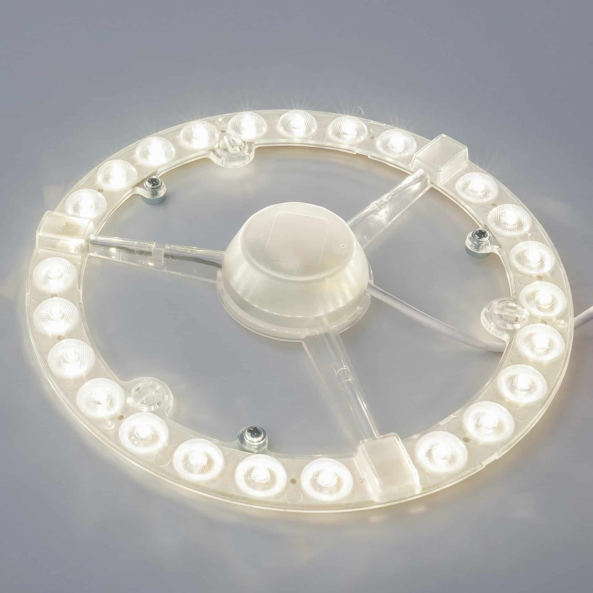 Kit modul Led circular 18W + Driver 1800 lm, 196 mm, lumina neutra ...