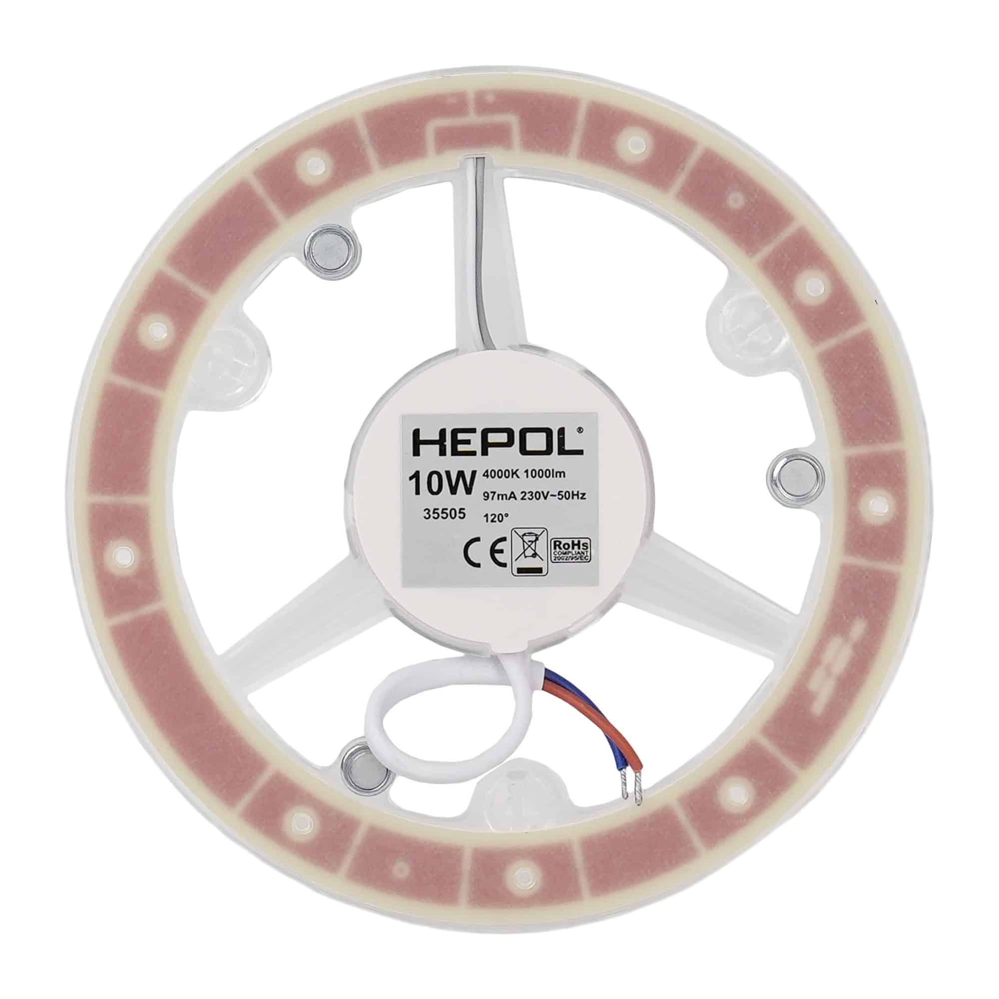 Kit modul Led circular 10W + Driver 1000 lm, 153 mm, lumina neutra ...