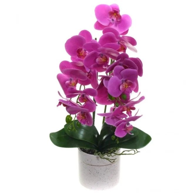 Orhidee artificiala in ghiveci, 62 cm - eMAG.ro