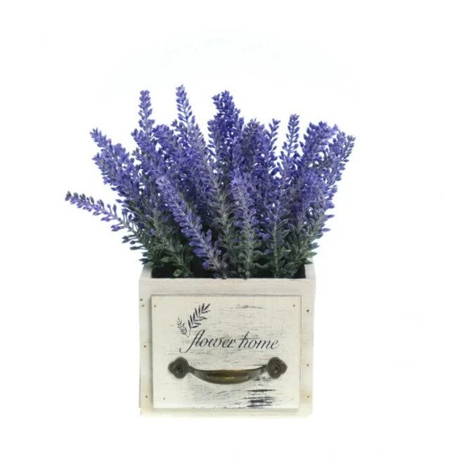 Lavanda artificiala in ghiveci, 12x21 cm - eMAG.ro