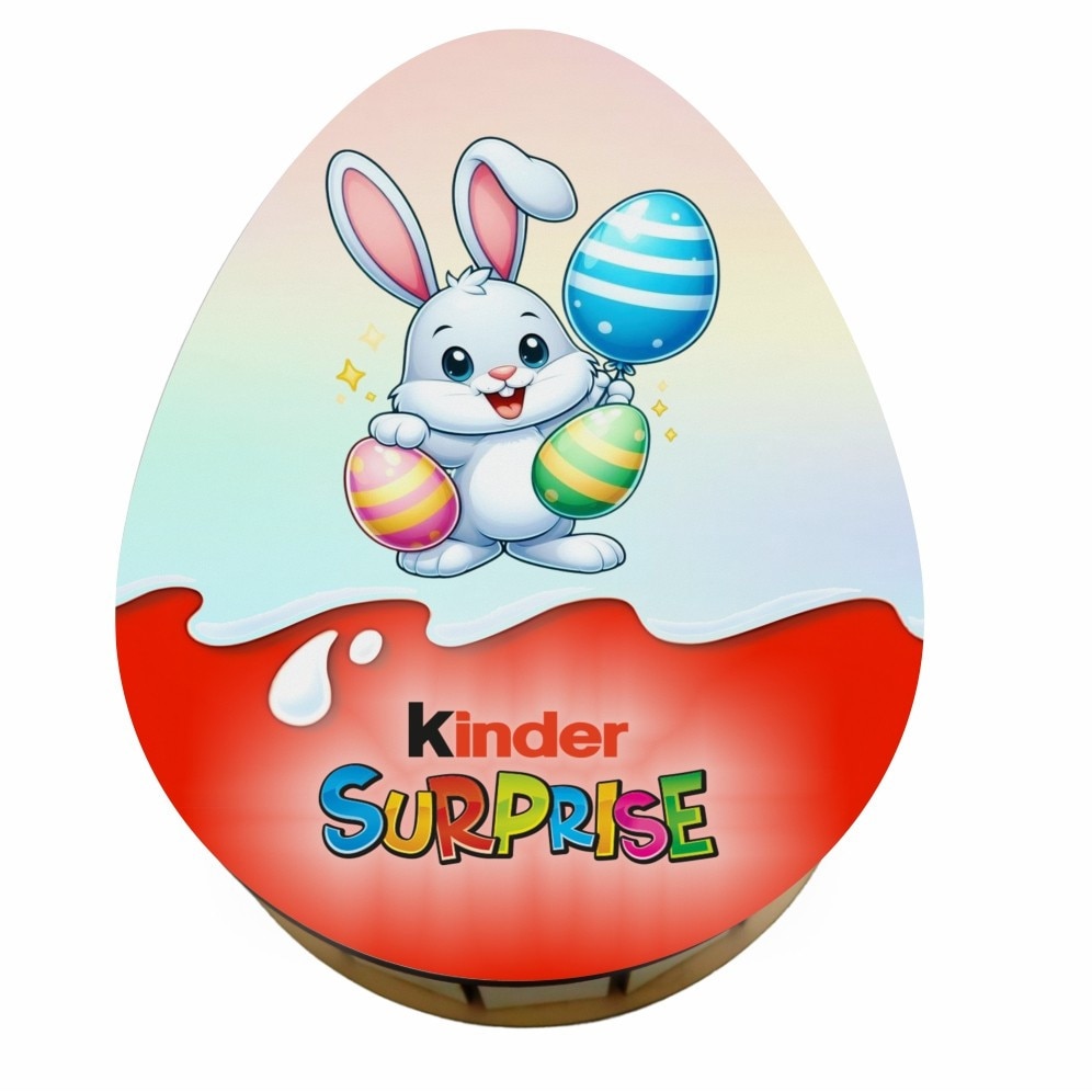 Cutie cadou de Paste Ou Kinder Surprise, Lemn, Multicolor, 23x30x8cm ...