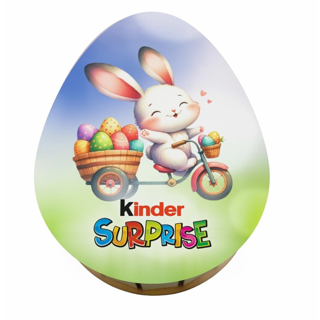 Cutie cadou de Paste Ou Kinder Surprise, Lemn, Multicolor, 23x30x8cm ...