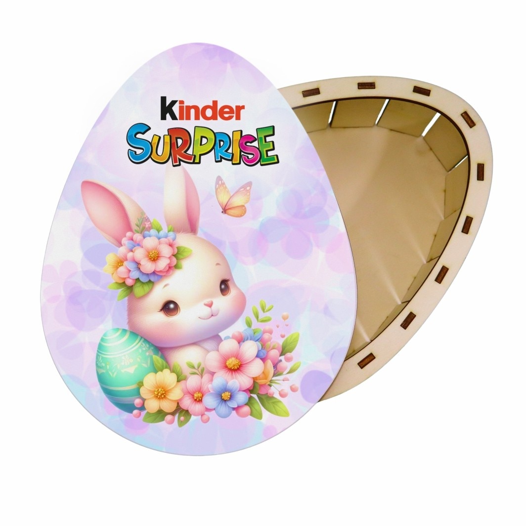 Cutie cadou de Paste Ou Kinder Surprise, Lemn, Multicolor, 23x30x8cm ...