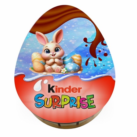 Cutie cadou de Paste Ou Kinder Surprise, Lemn, Multicolor, 17, 5x23x8cm ...