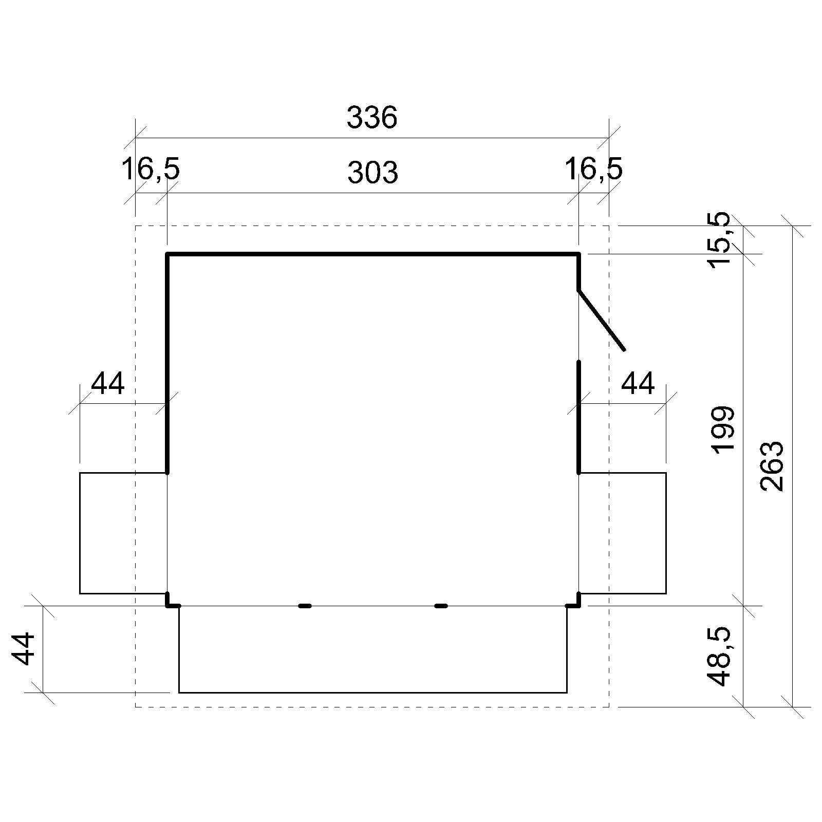 Taraba din piata din lemn TIMBELA, casa din lemn, bar de gradina sau ...
