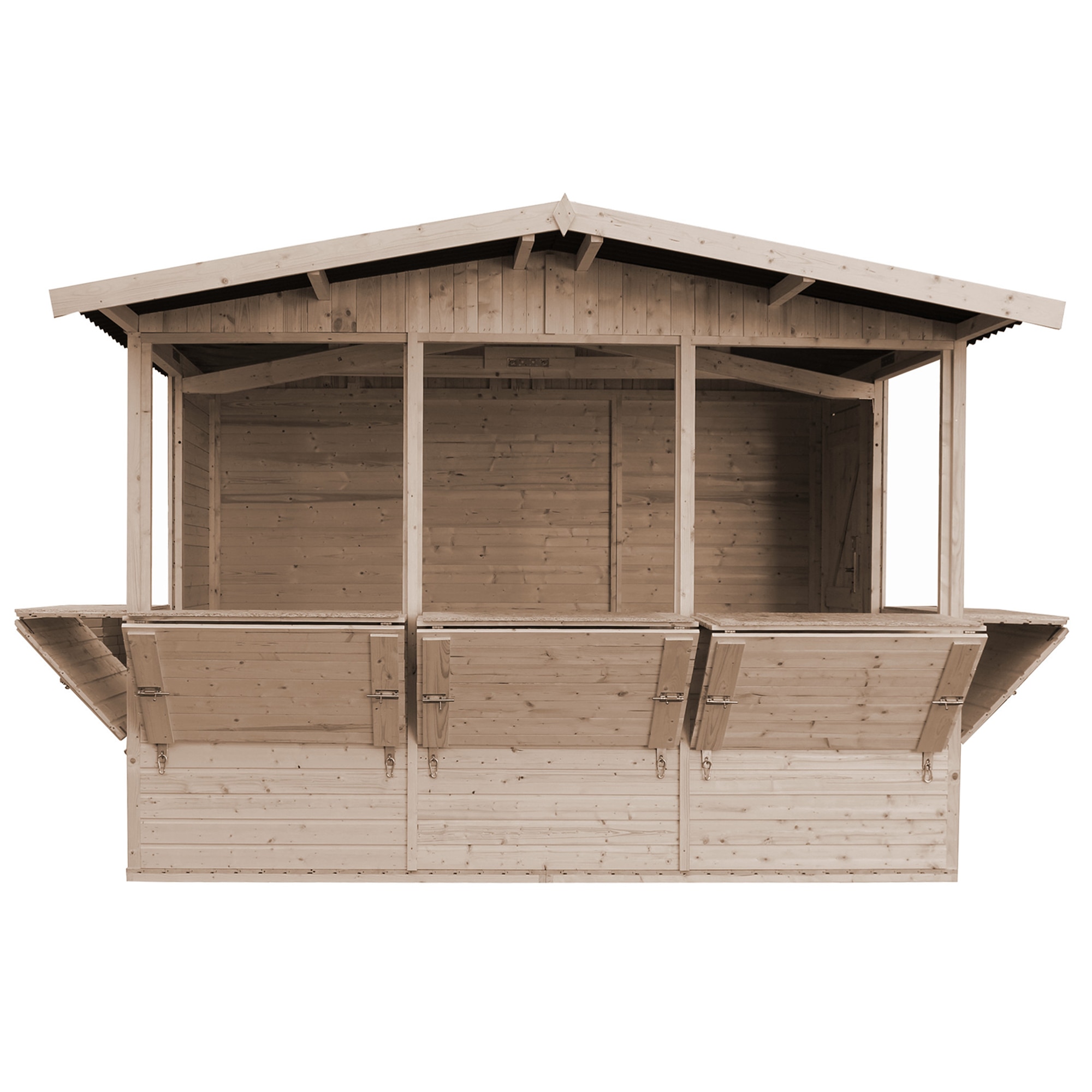 Taraba din piata din lemn TIMBELA, casa din lemn, bar de gradina sau ...